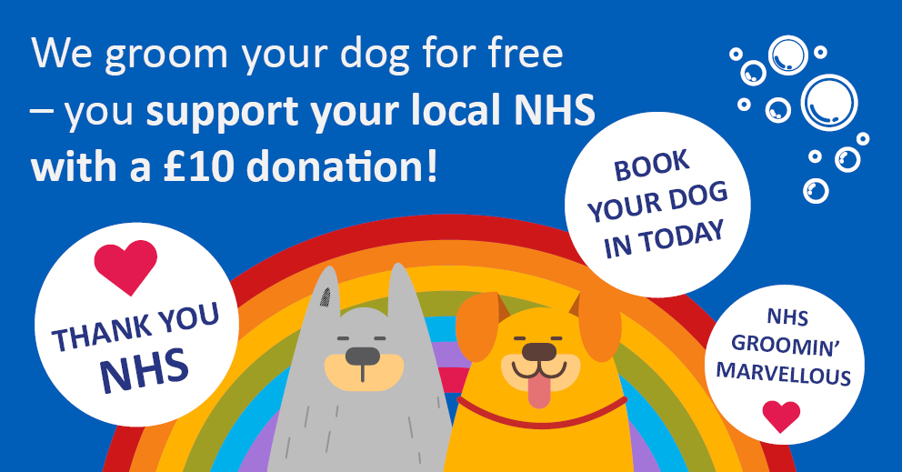 We groom your dog for free – you support your local NHS with a £10 ...